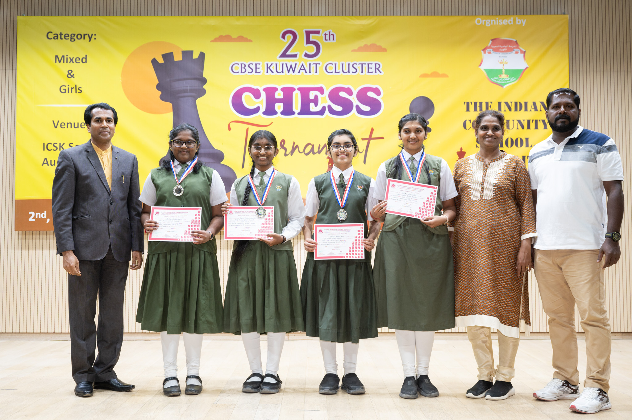 ICSK SENIOR HOSTS 25th CBSE KUWAIT CLUSTER CHESS TOURNAMENT