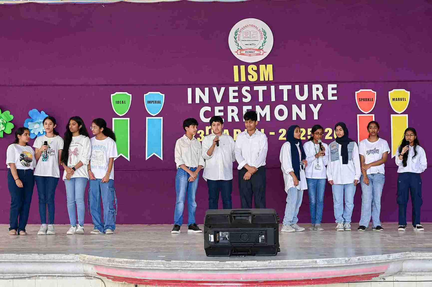 IISM ENDORSES THE SCHOOL STUDENT COUNCIL ON INVESTITURE CEREMONY