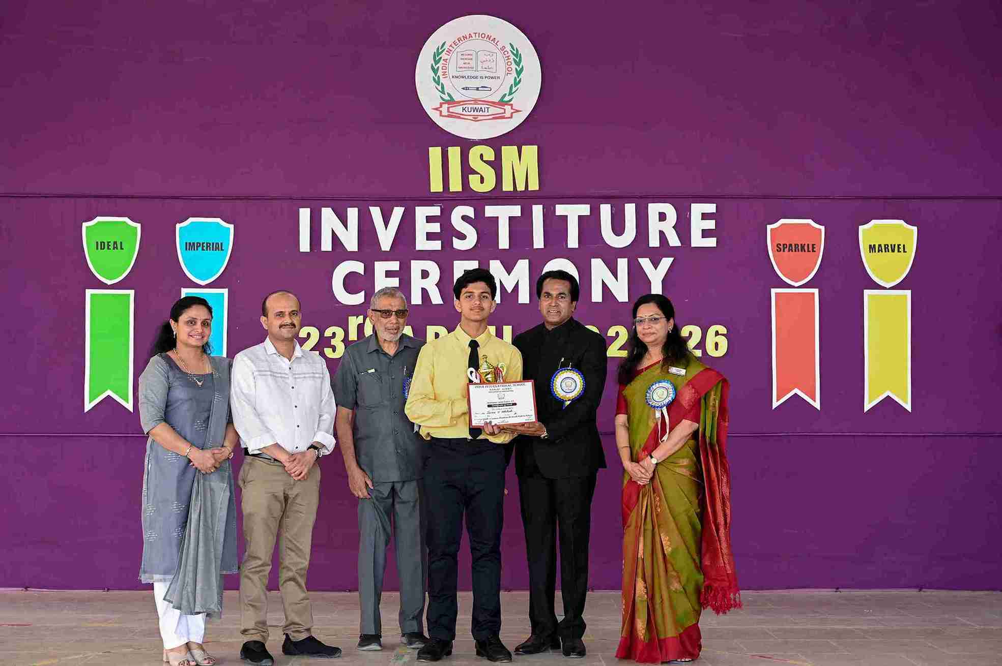 IISM ENDORSES THE SCHOOL STUDENT COUNCIL ON INVESTITURE CEREMONY