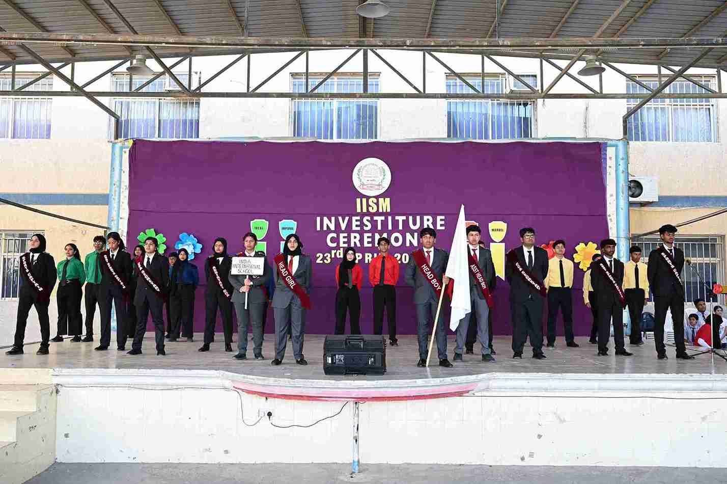 IISM ENDORSES THE SCHOOL STUDENT COUNCIL ON INVESTITURE CEREMONY