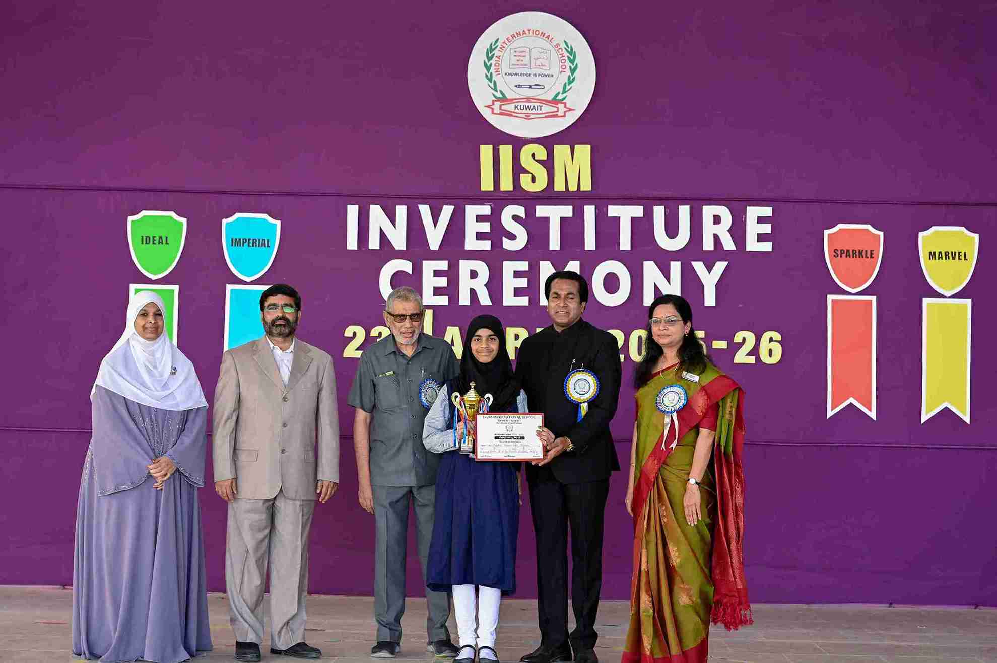 IISM ENDORSES THE SCHOOL STUDENT COUNCIL ON INVESTITURE CEREMONY
