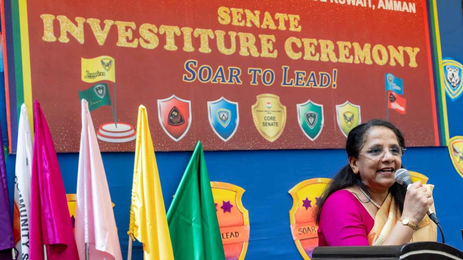 THE INDIAN COMMUNITY SCHOOL, KUWAIT- AMMAN CONDUCTS INVESTITURE CEREMONY.