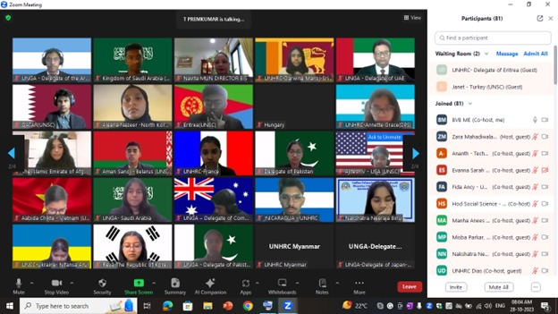 Bhavans Model United Nations 2023 (BMUN 2023)